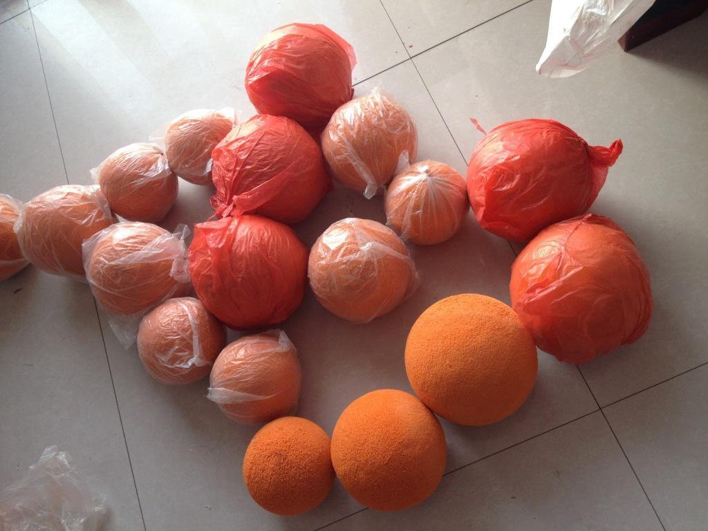 China Sponge Clean out Ball Medium Density Foam Ball factory and ...